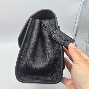 Coach | Bags | Coach Soft Parker Shoulder Bag 75575 Black | Poshmark